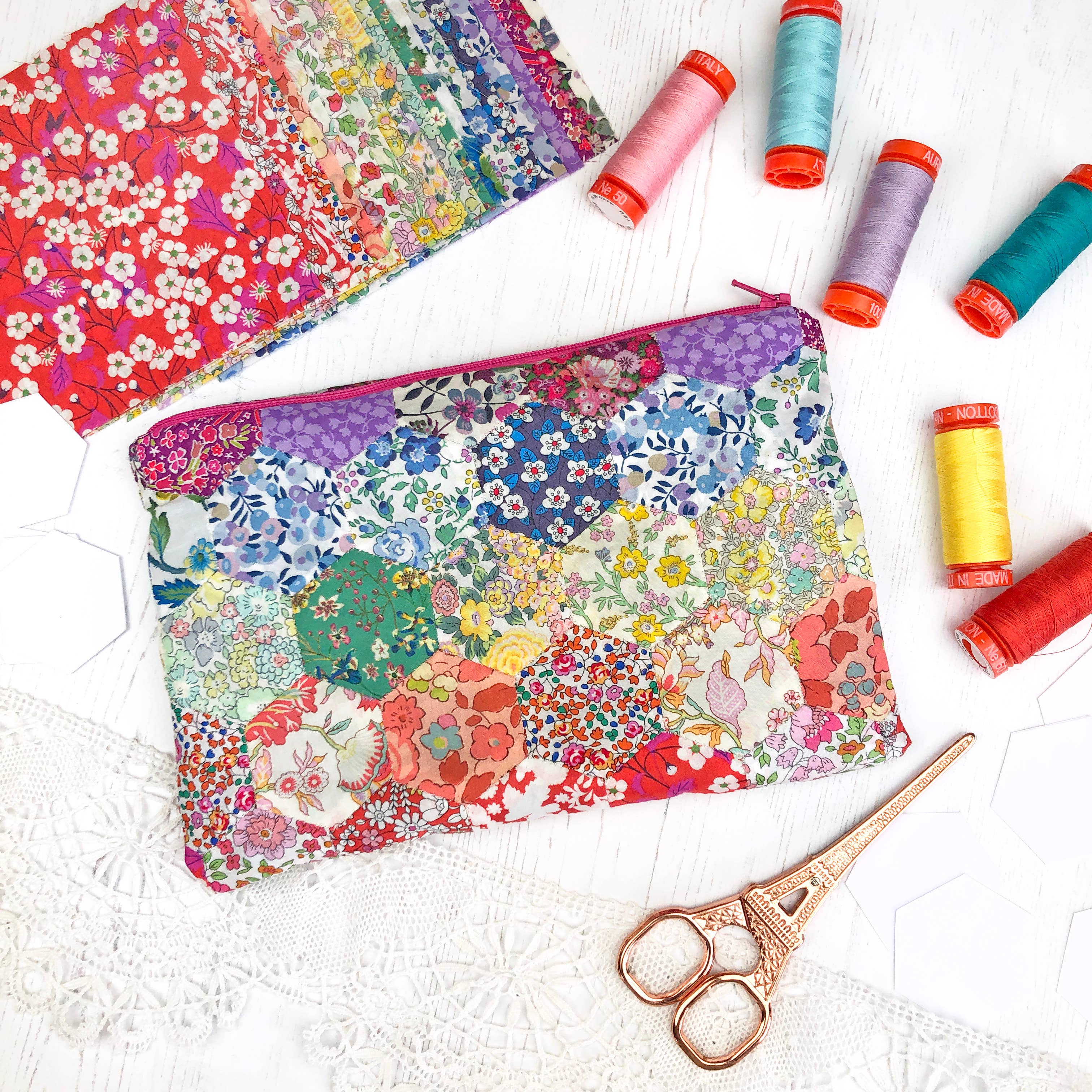 Liberty Tana Lawn® Fabric English Paper Piecing Starter Kit – Carol ...